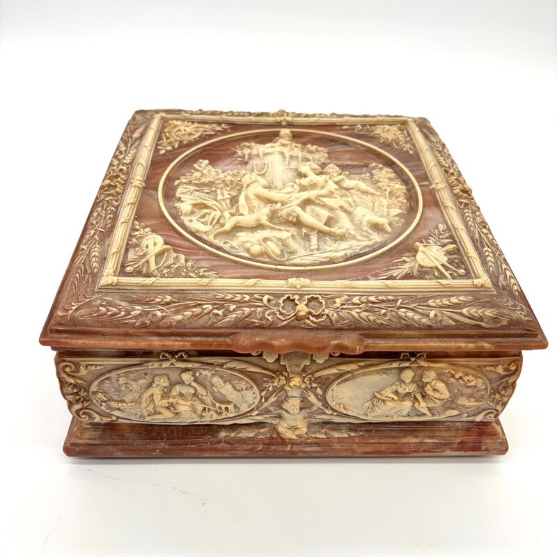 Incolay Jewelry Box - Etsy