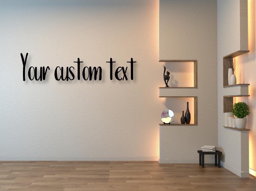3D Wall Decoration Text, Custom Text, Wedding Gift, Wall Quotes ...