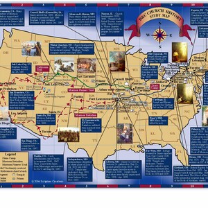 D&C Church History Map - Etsy