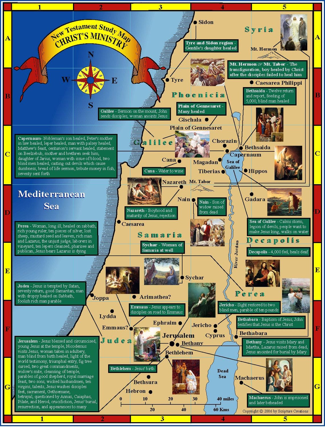 New Testament Study Map - Etsy