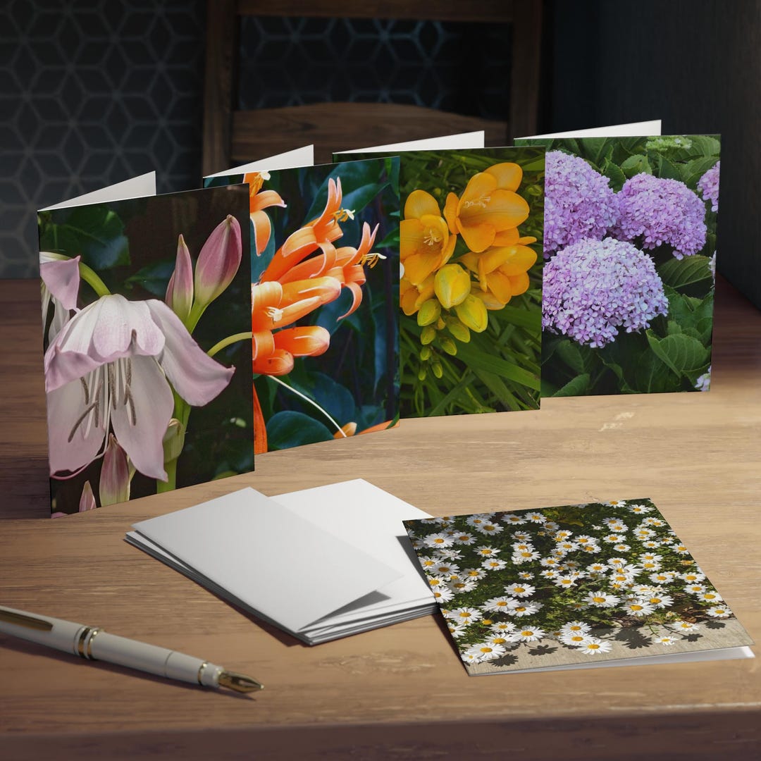 Handcrafted Flower Note Cards - Stunning Photography by Lisa Shatts ...