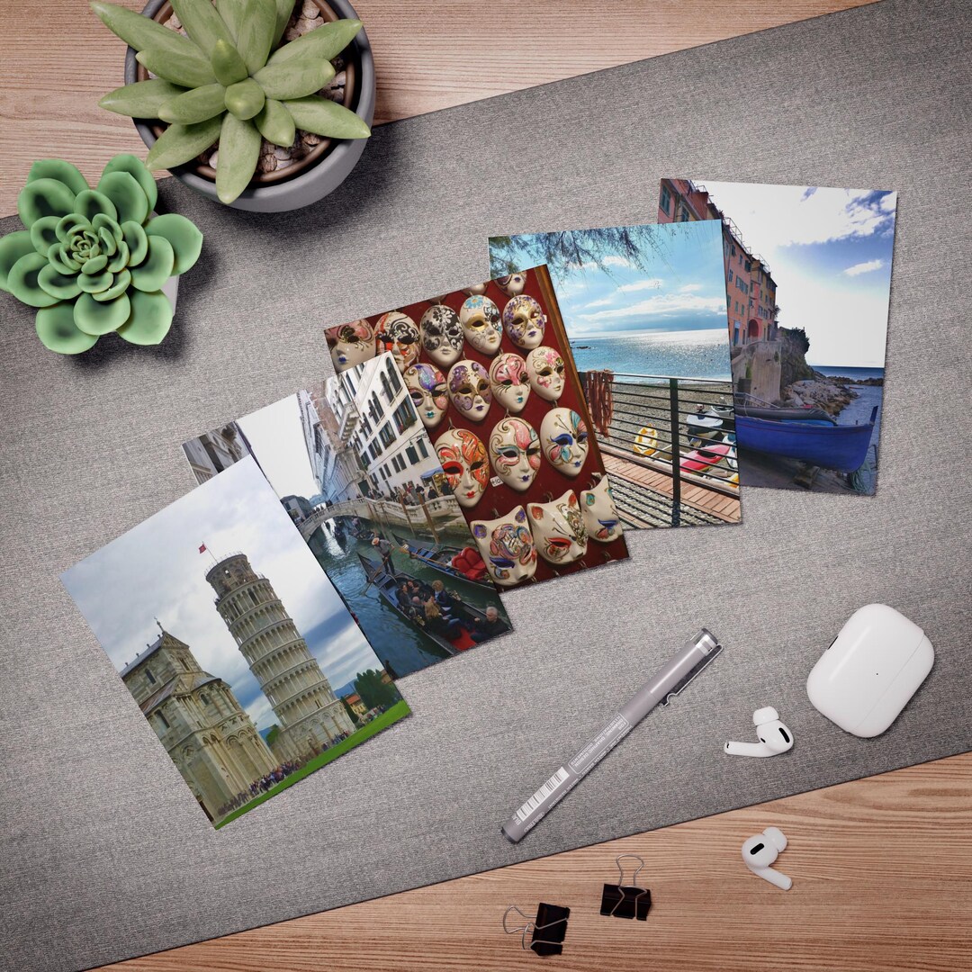Italian Destinations Multi-photo Greeting Cards, 5-pack for Holiday ...