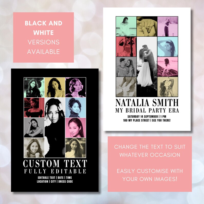 Editable Eras Tour Birthday Invite | Taylor Swift Invite | Teenage Era ...