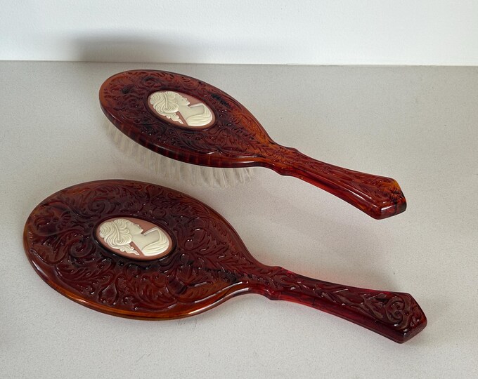 Vintage Avon Cameo Dressing Table Set. Avon Cameo Mirror, Brush and ...