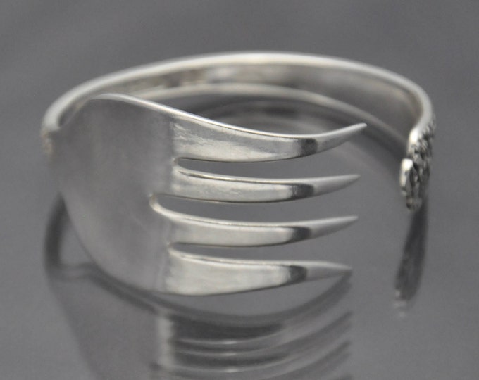 Stainless Steel Fork Ring, Flatware Jewelry, Full Fork Tines, Long ...