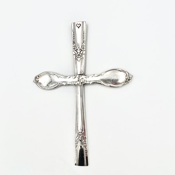 Silverware Cross - Etsy