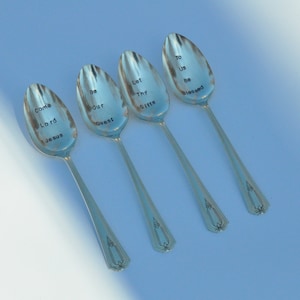 Spoons Custom Stamped for Serving Prayer Come Lord Jesus... - Etsy