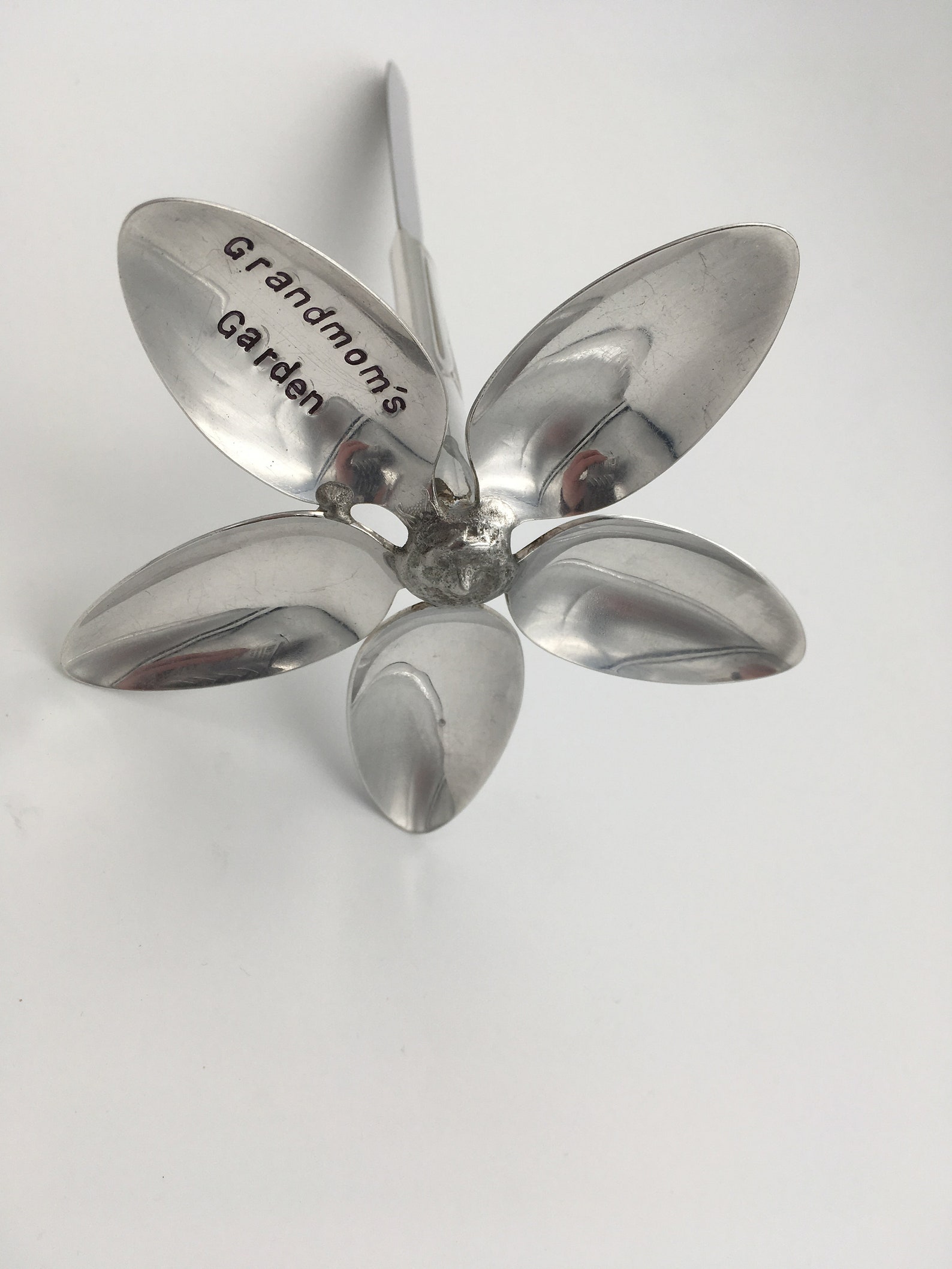 Personalized Spoon Flower Garden Art Vintage Reclaimed - Etsy