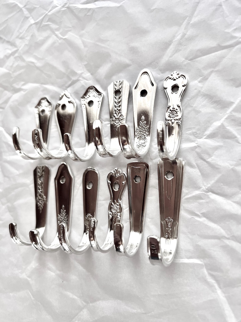 Hooks for Coffee Mugs or Keys Hooks Made From Silverware Mini Rad ...