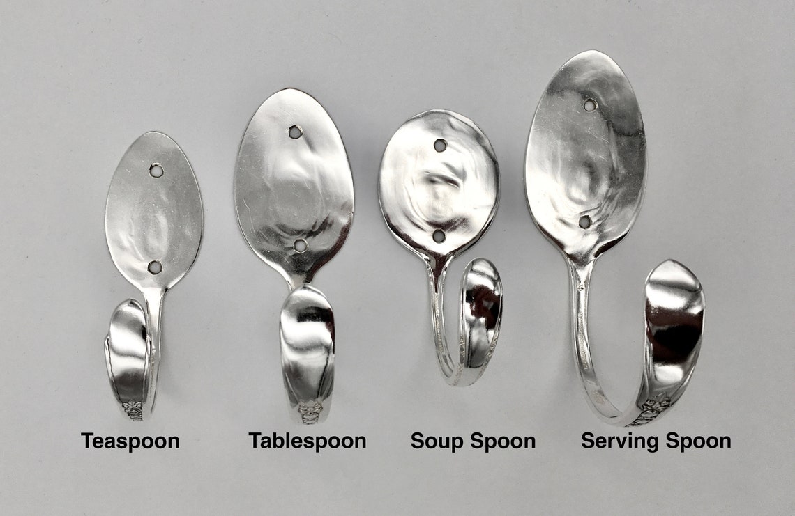 2 Personalized Spoon Hooks - Etsy