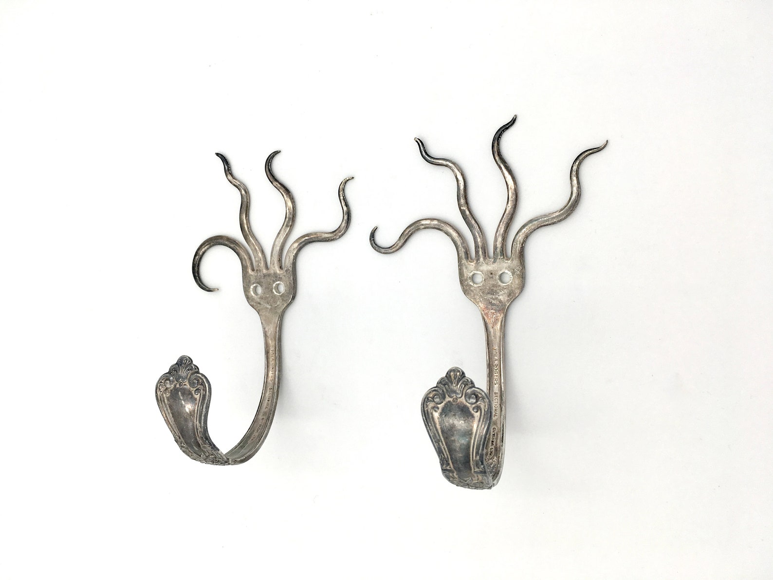 Funky Fork Hook Vintage Reclaimed Silverware - Etsy