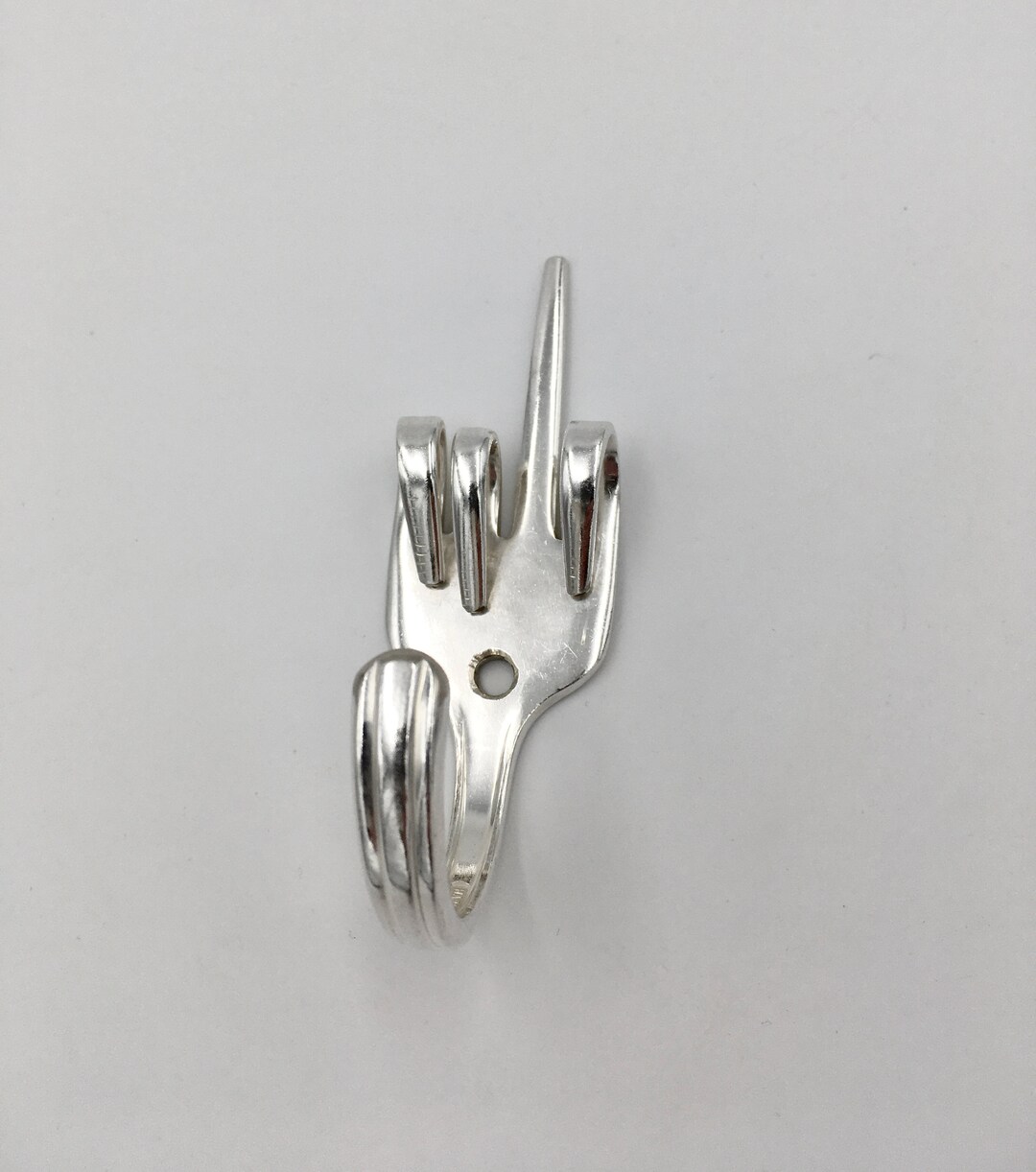 Mini Fork You Key Hook Vintage Reclaimed Silverware Wall Silverplate ...