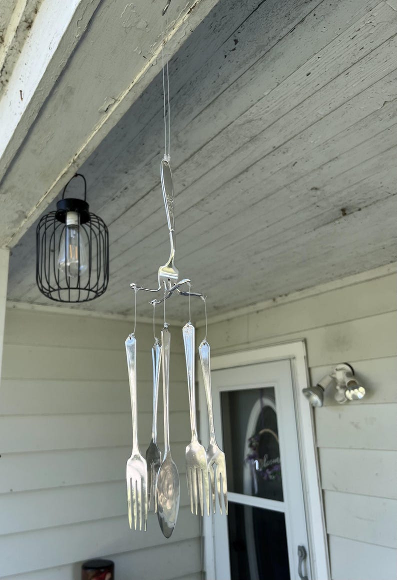 Beautiful Fork and Spoon Wind Chime Made With Antique Silverware - Etsy