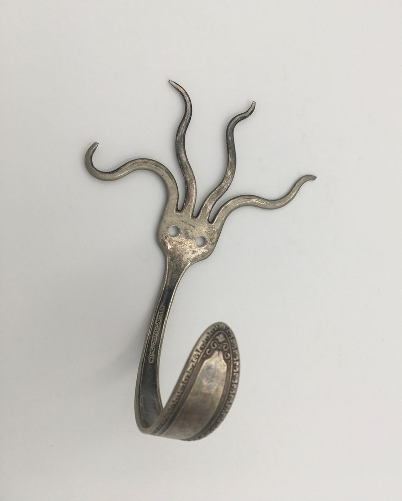 Funky Fork Hook Vintage Reclaimed Silverware - Etsy