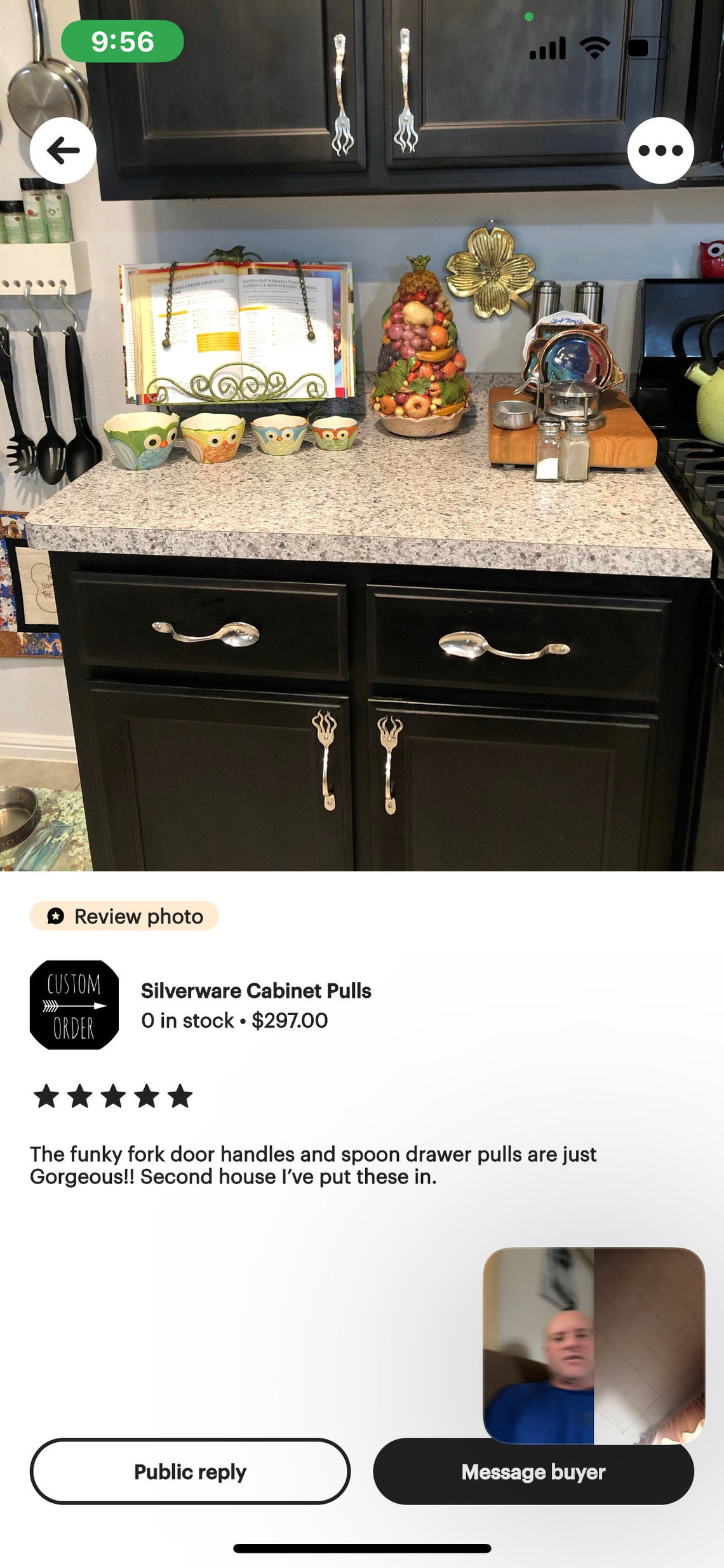 Funky Fork Cabinet Pull Reclaimed Vintage Silverware Handle - Etsy