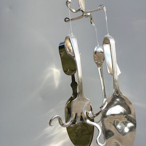 Beautiful Spoon and Fork Wind Chime Made With Antique Silverware Fun ...