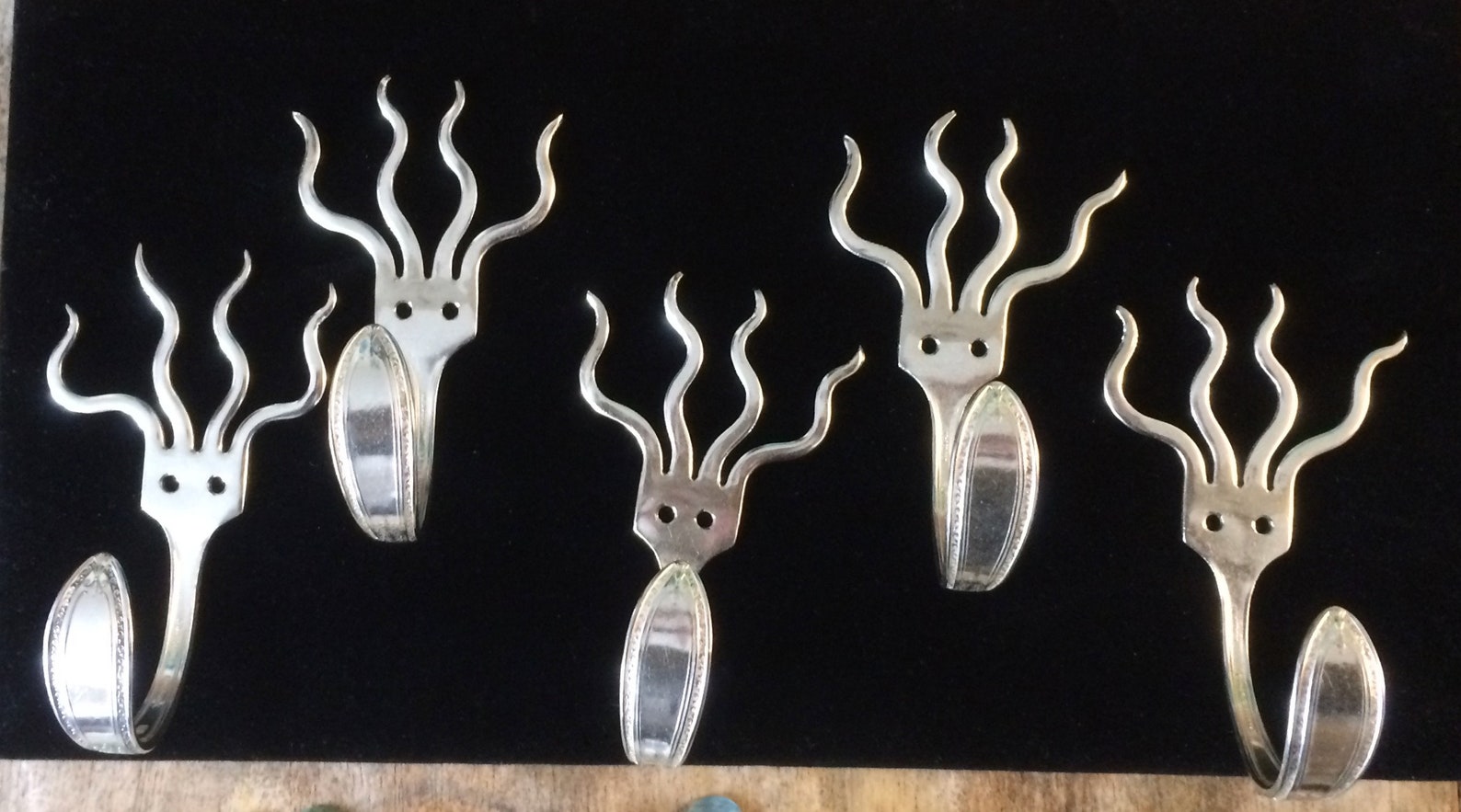 Funky Fork Hook Vintage Reclaimed Silverware - Etsy