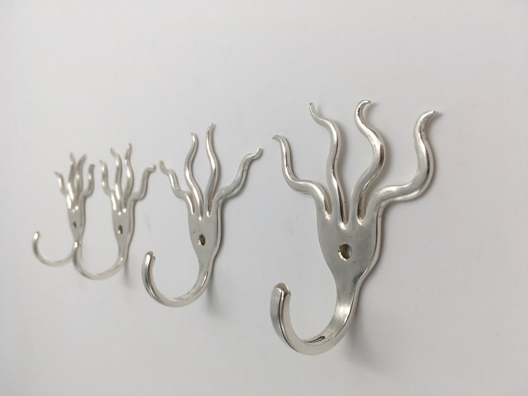 4 Mini Funky Fork Hooks Vintage Reclaimed Silverware - Etsy