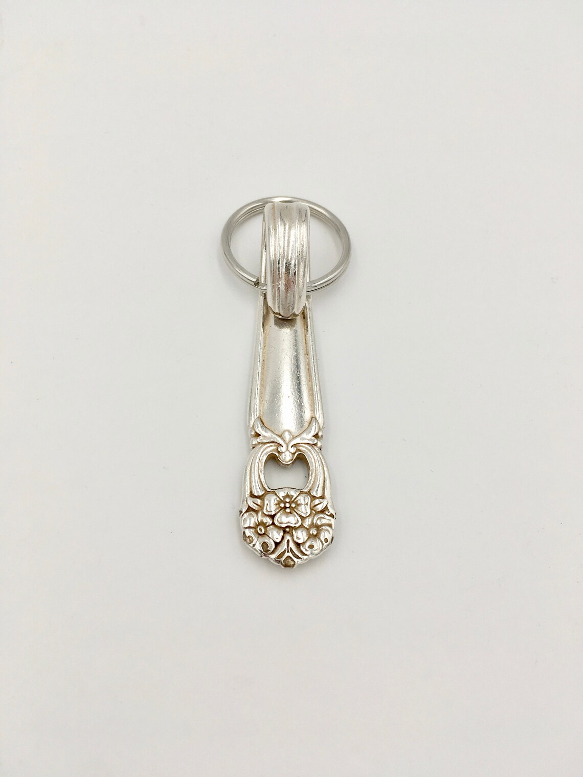 Silver Spoon Keychain Key Fob Vintage Reclaimed Silverware | Etsy