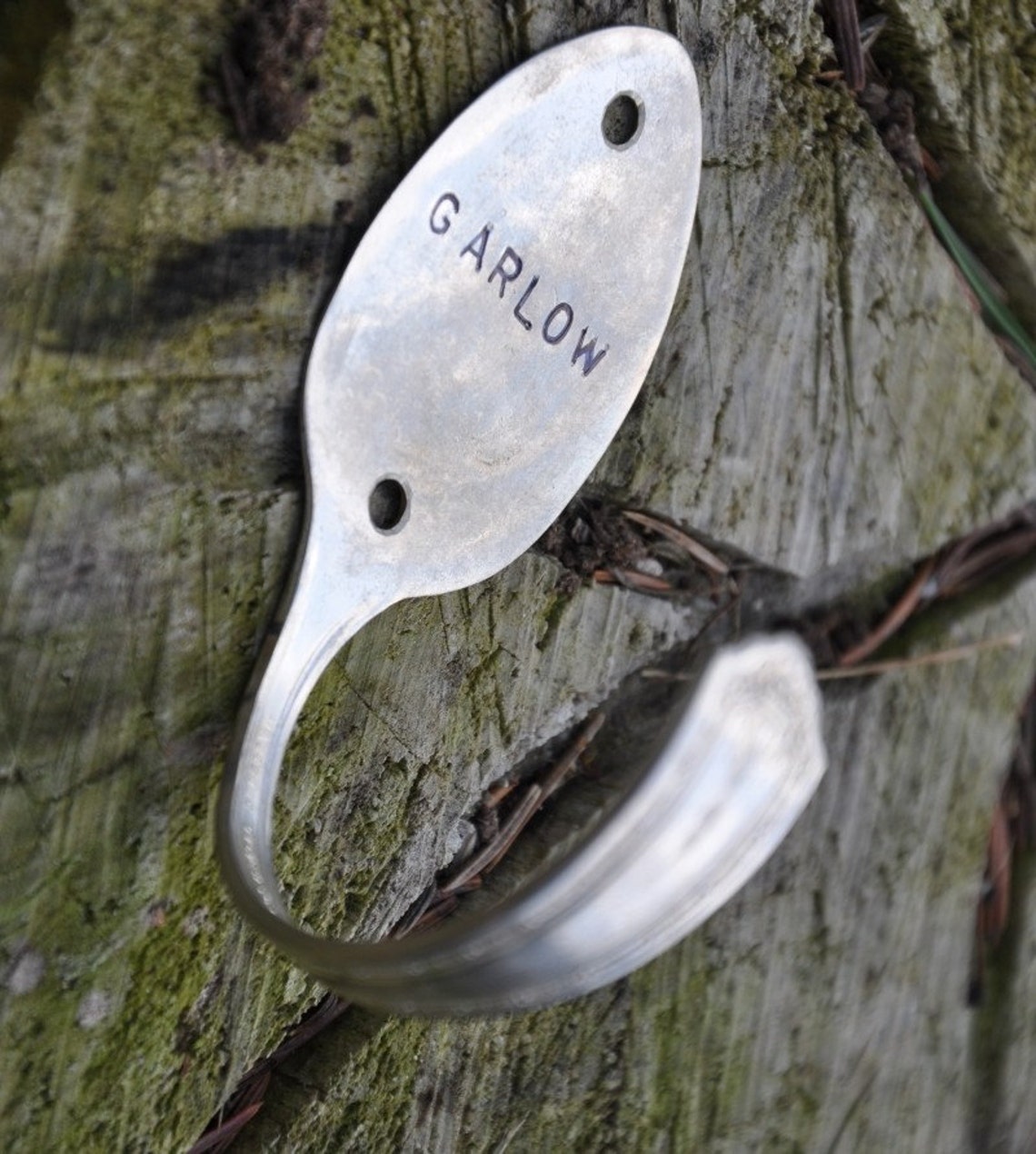 Personalized Spoon Hook Vintage Reclaimed Silverware Wall - Etsy