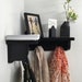 Corner Shelf With 10 Double Garment Hooks Rack in Any Color Wall ...