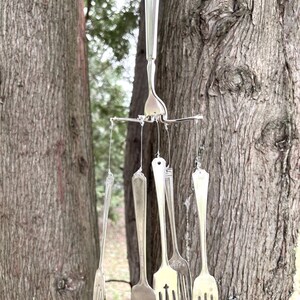 Beautiful Fork Wind Chime Made With Antique Silverware Salad Forks - Etsy