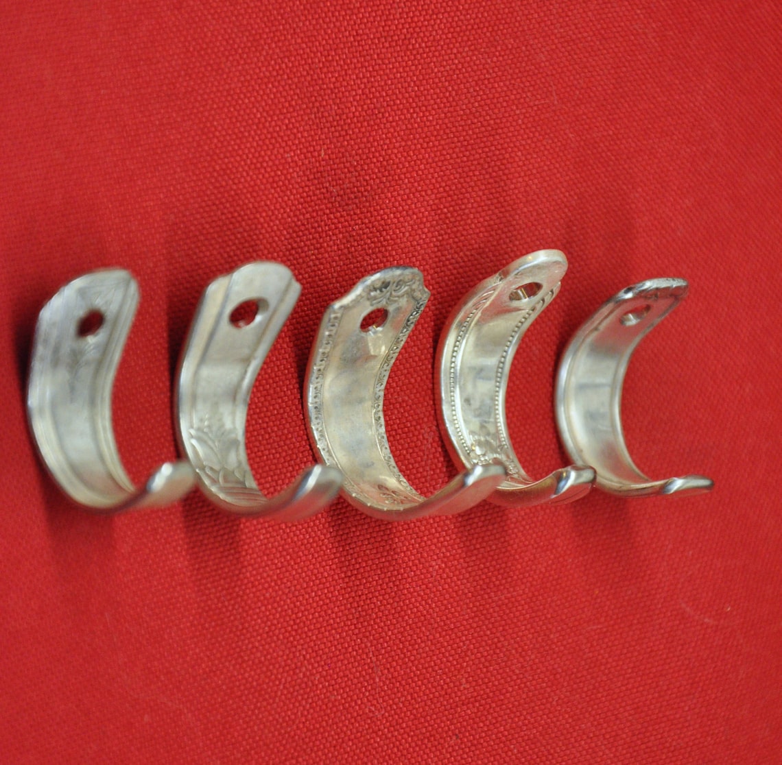 MINI Rad Spoon Handle Keys Hooks Vintage Reclaimed Silverware - Etsy