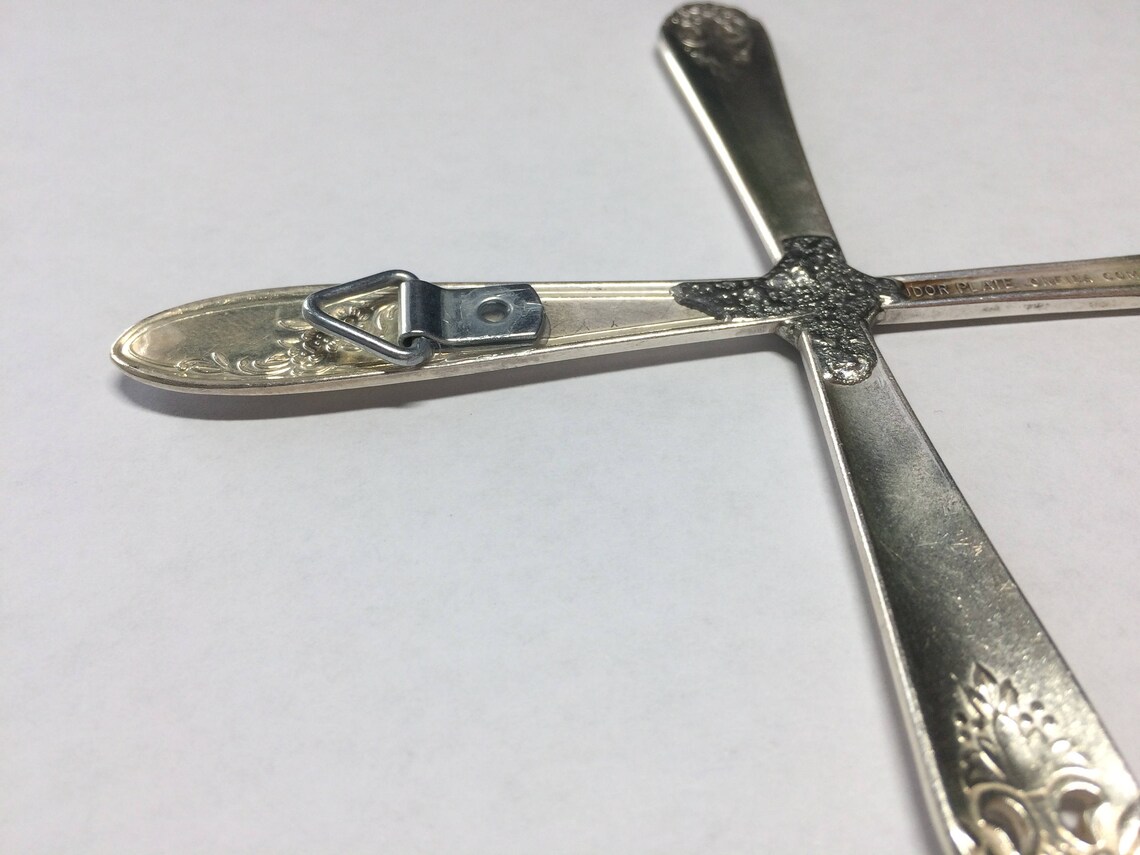 Spoon Handle Cross with Hanger Vintage Reclaimed Silverware | Etsy