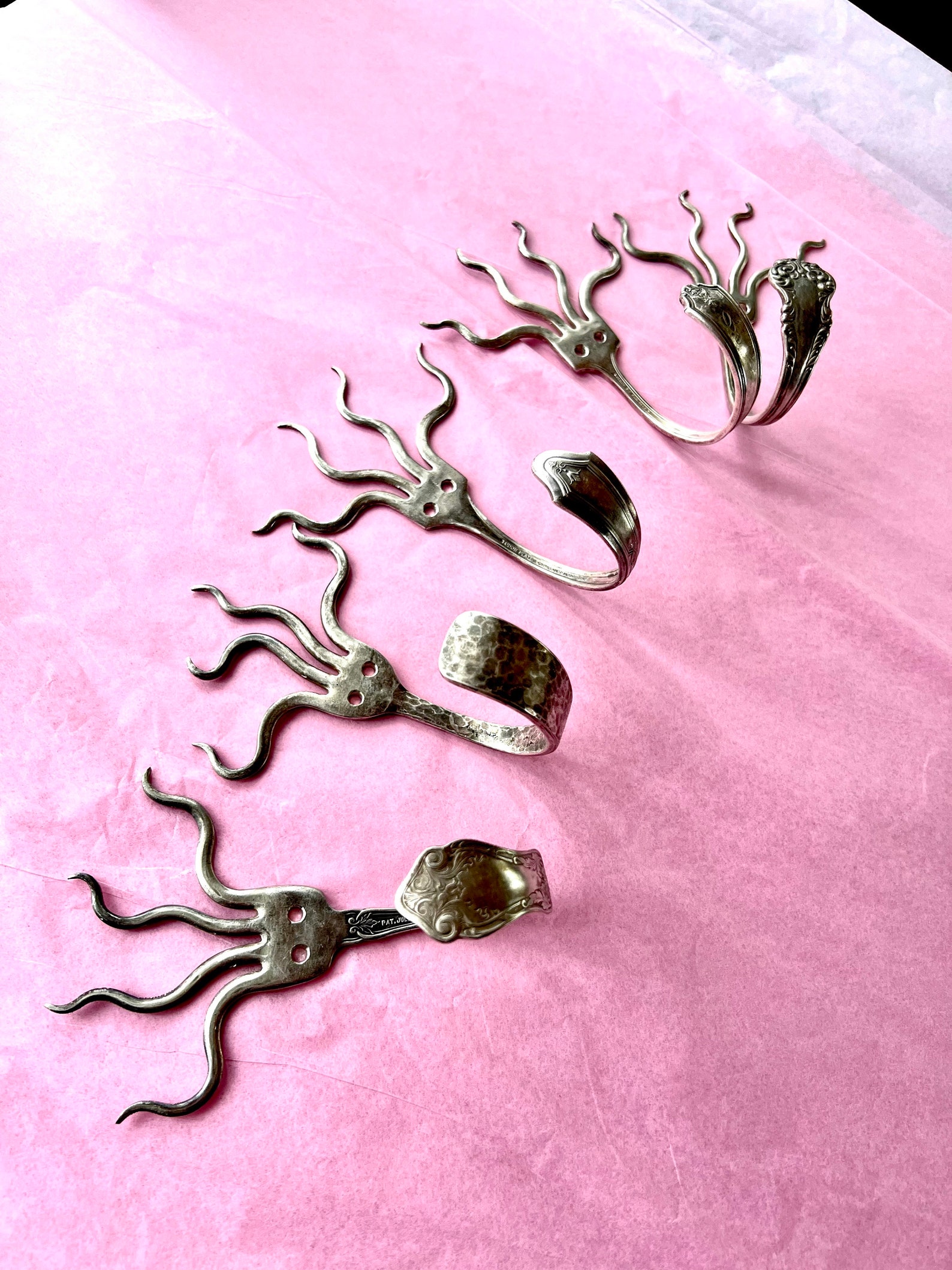 Funky Fork Hook Vintage Reclaimed Silverware - Etsy