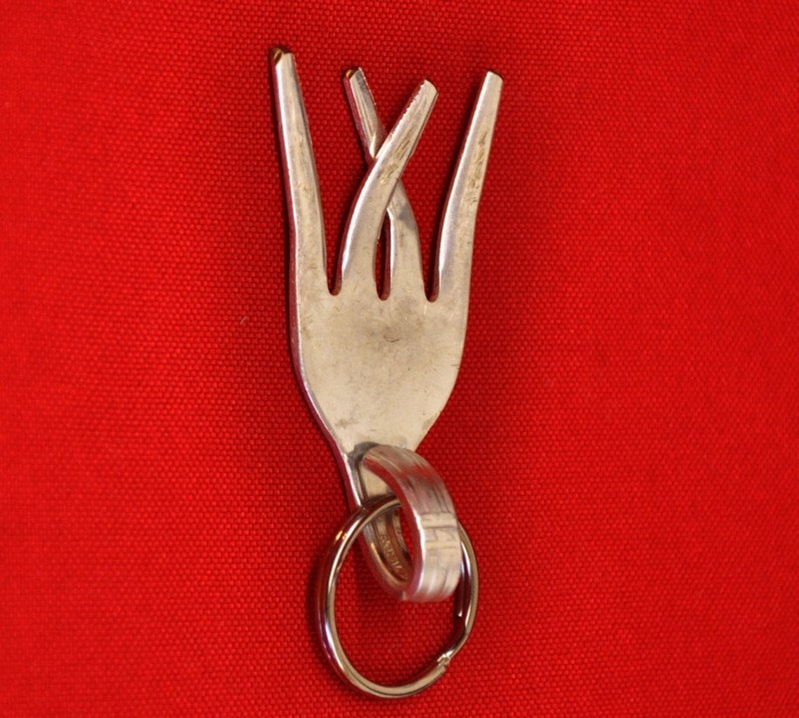 WEST SIDE Fork Keychain - Etsy