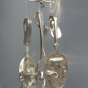 Beautiful Spoon and Fork Wind Chime Made With Antique Silverware Fun ...