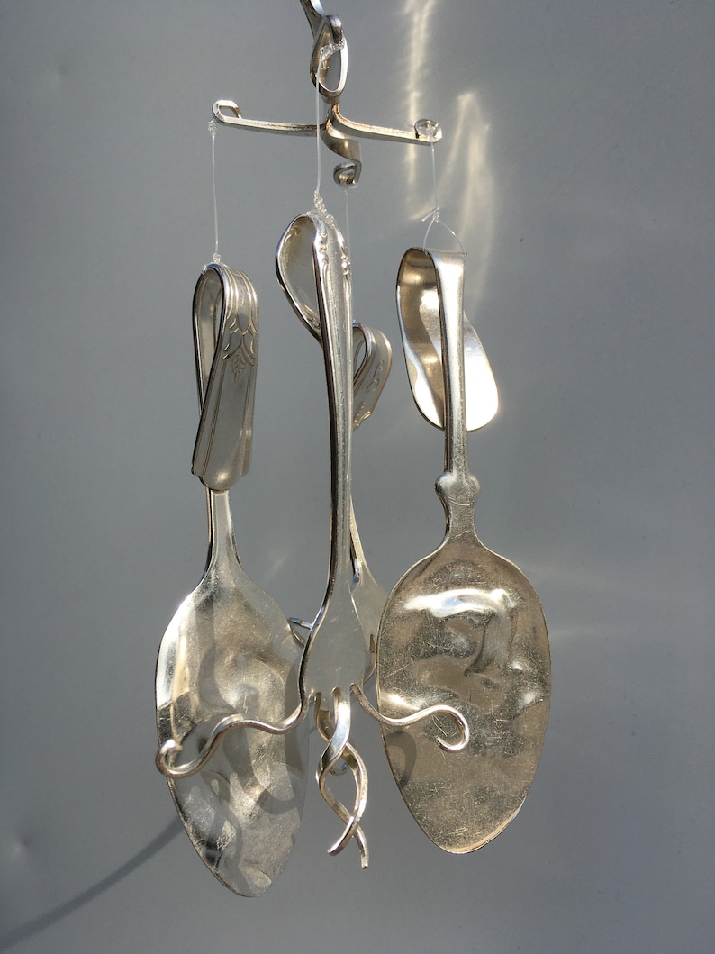Beautiful Spoon and Fork Wind Chime Made With Antique Silverware Fun ...