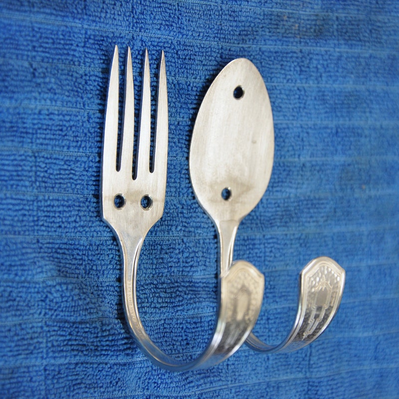 Fork and Spoon Hooks - Etsy