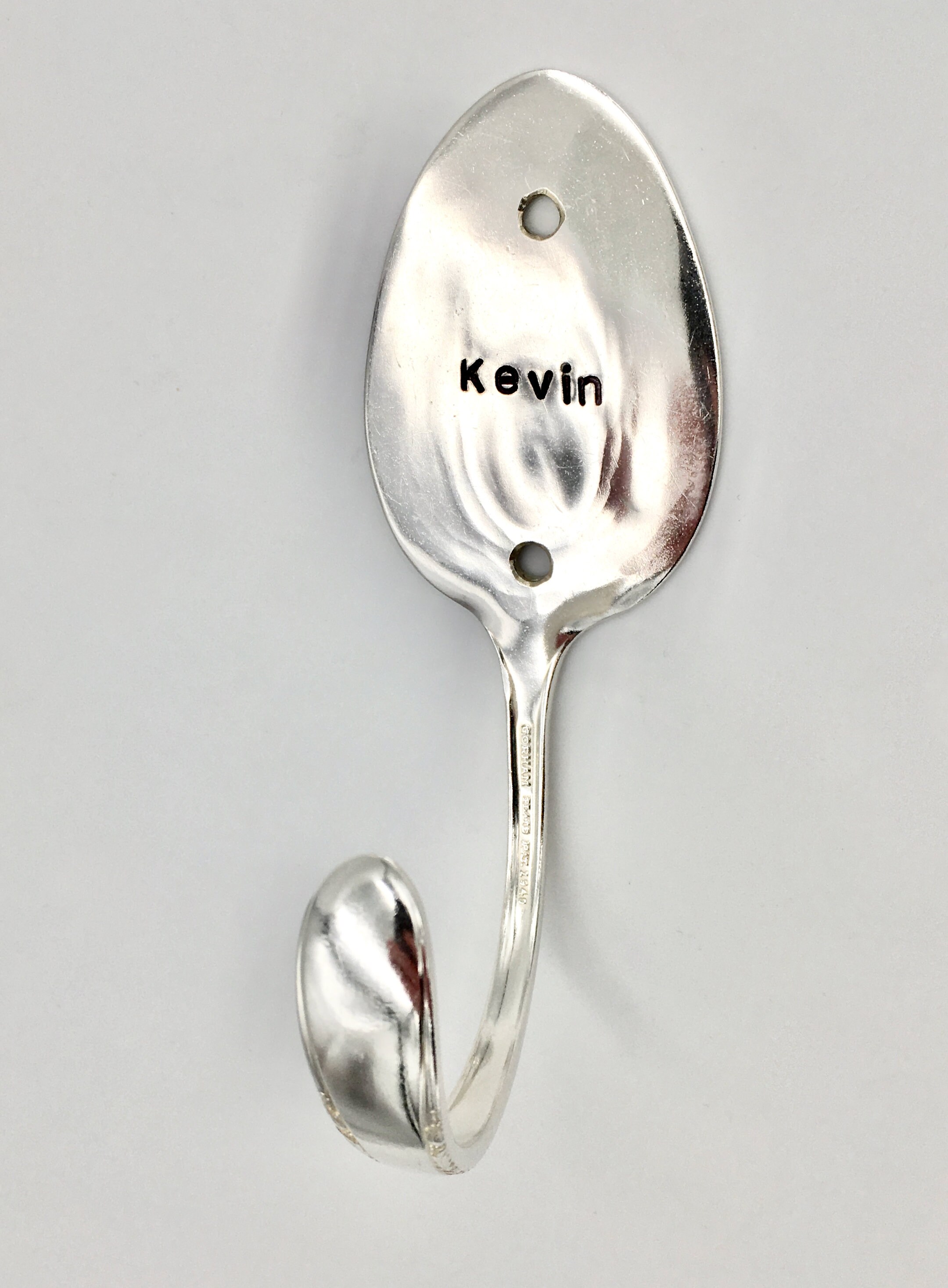 Personalized Spoon Hook Vintage Reclaimed Silverware Wall | Etsy