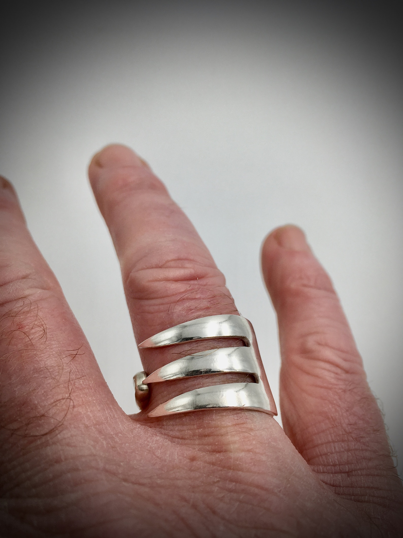 Cocktail Fork Ring - Etsy