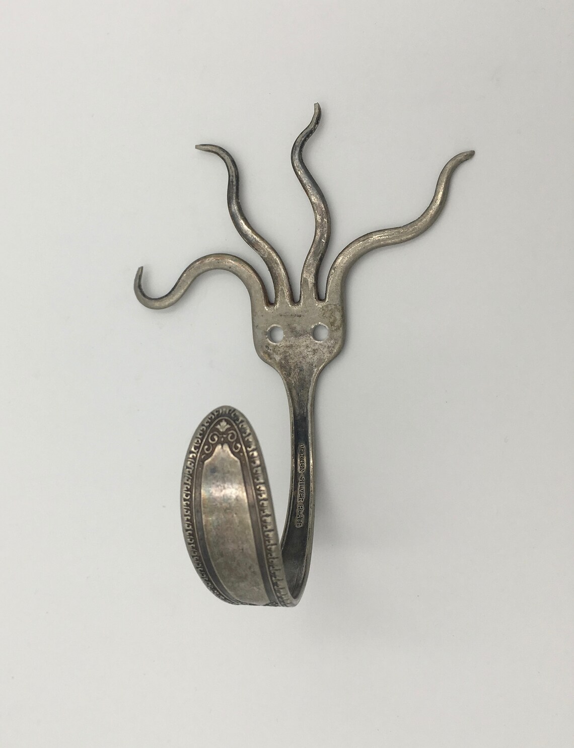 Funky Fork Hook Vintage Reclaimed Silverware | Etsy