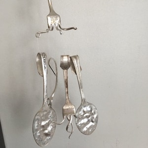 Beautiful Spoon and Fork Wind Chime Made With Antique Silverware Fun ...