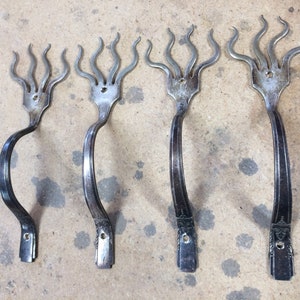 10 Funky Fork Door Pulls Vintage Reclaimed Silverware - Etsy