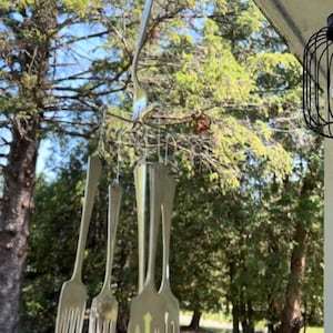 Beautiful Fork and Spoon Wind Chime Made With Antique Silverware - Etsy