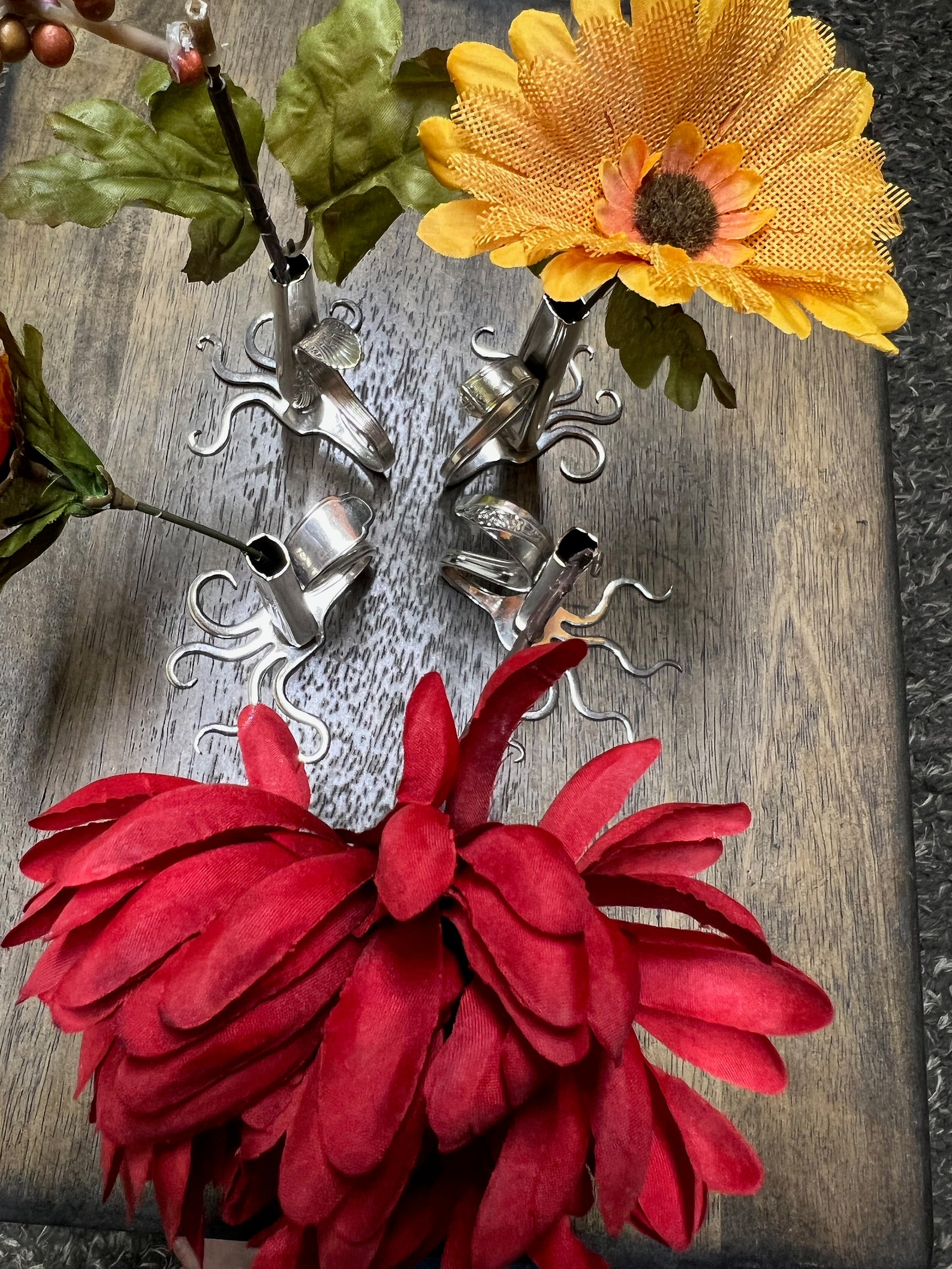 Funky Fork Bud Vase Vintage Reclaimed Silverware Handmade With - Etsy