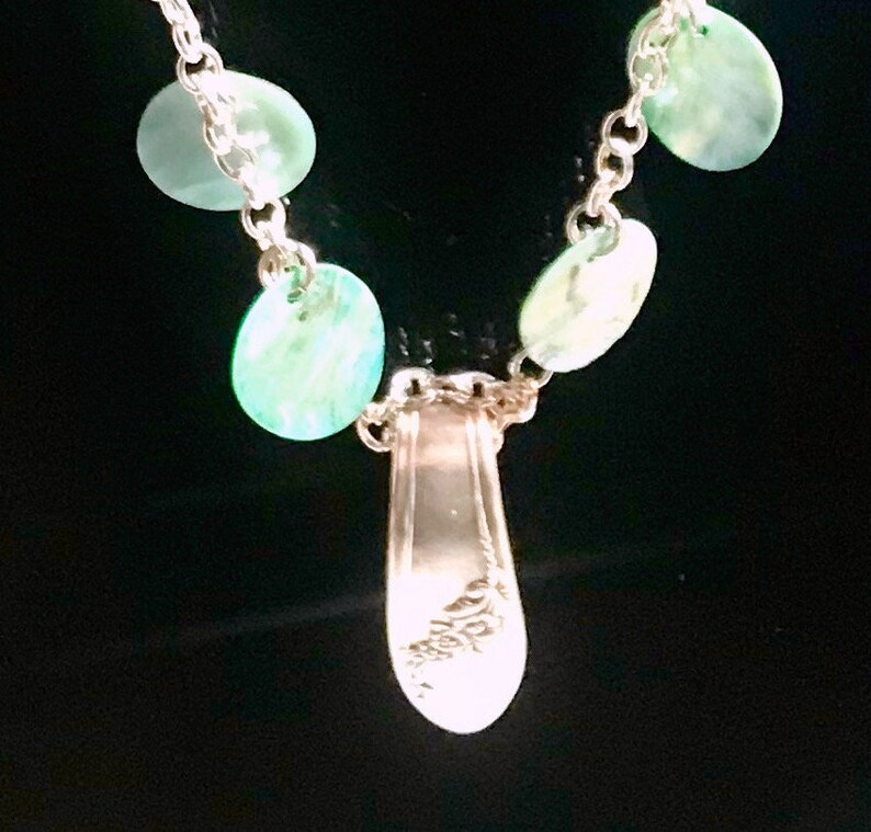 Queen Bess Pattern Necklace With Antique Silverware and - Etsy