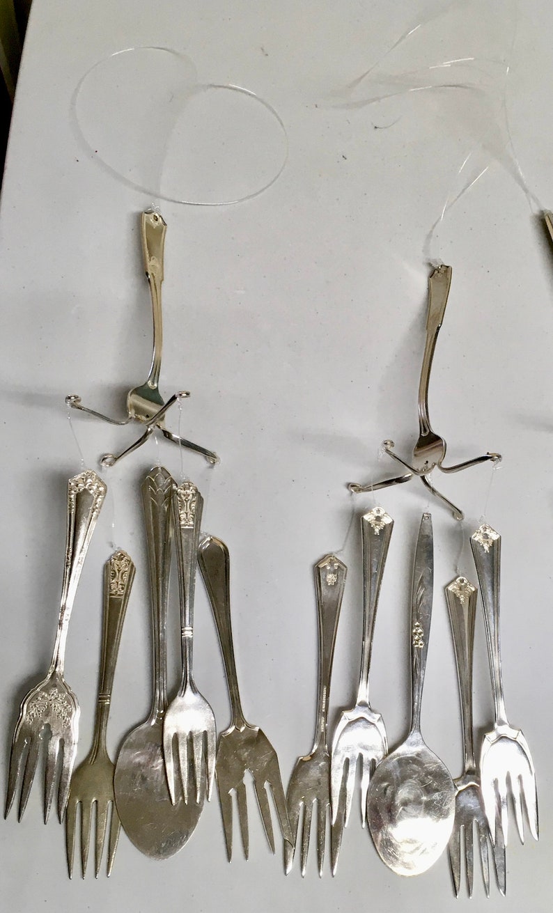 Beautiful Fork and Spoon Wind Chime Made With Antique Silverware - Etsy