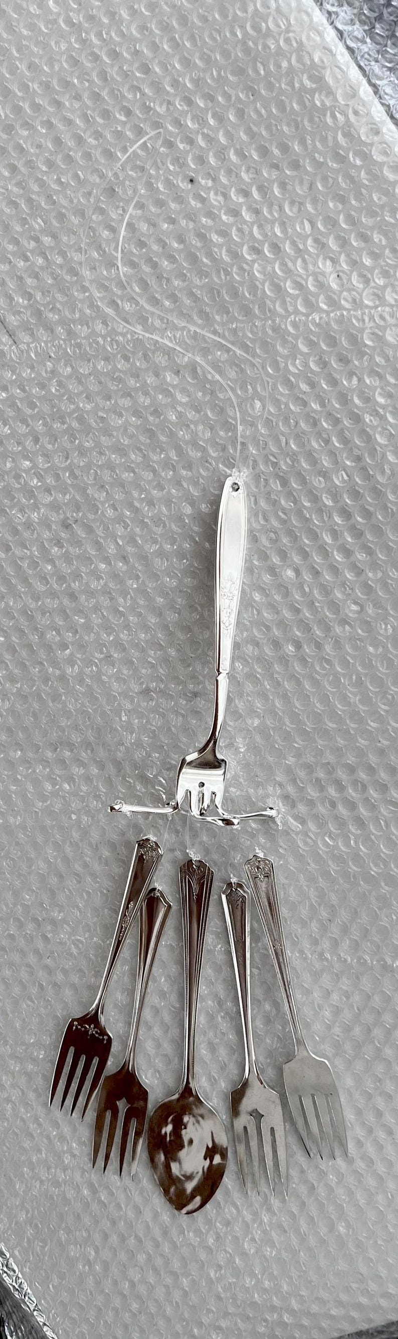 Beautiful Fork and Spoon Wind Chime Made With Antique Silverware - Etsy