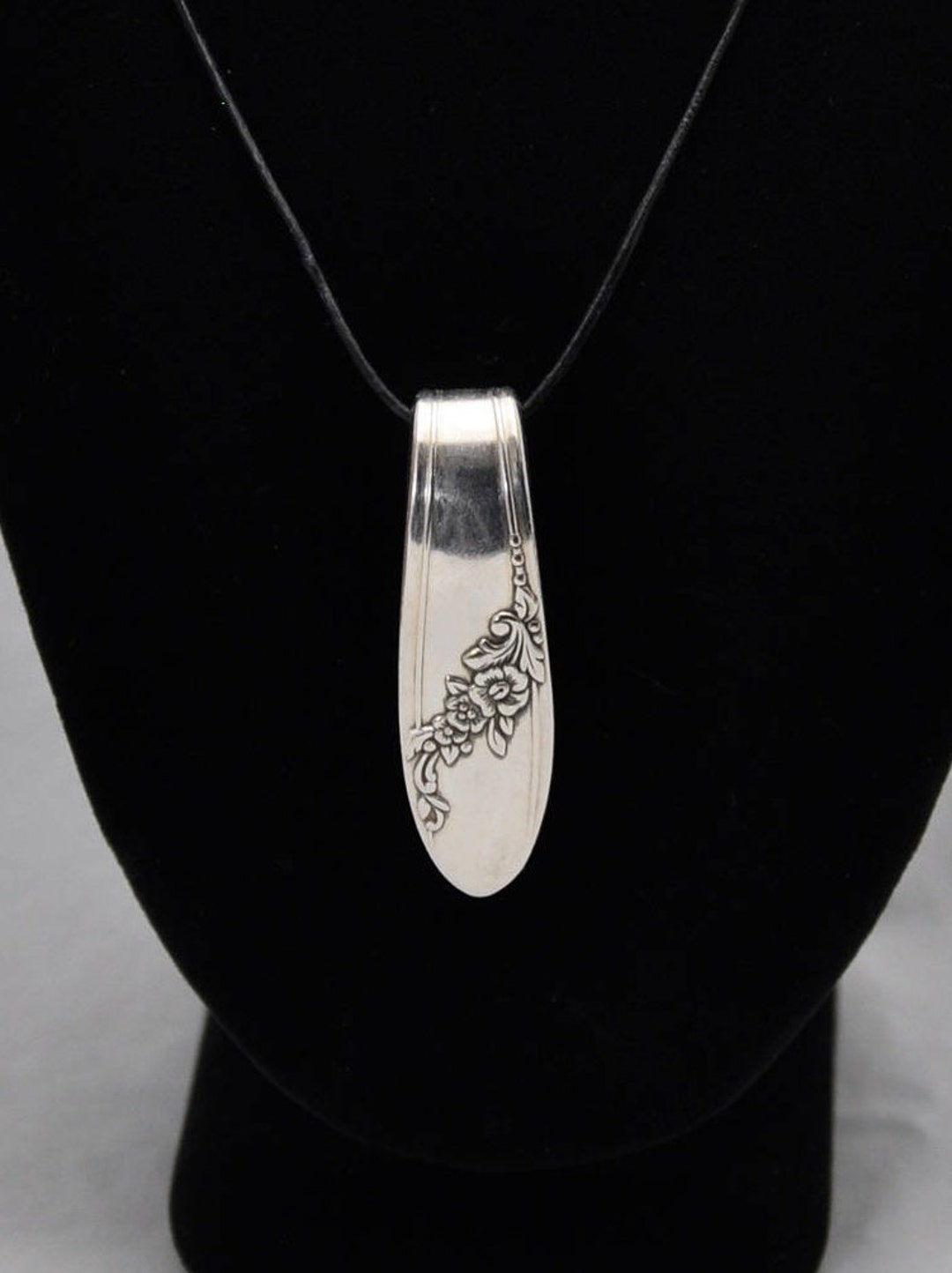 Queen Bess 1946 Pendant Necklace Made From Vintage Silverware - Etsy