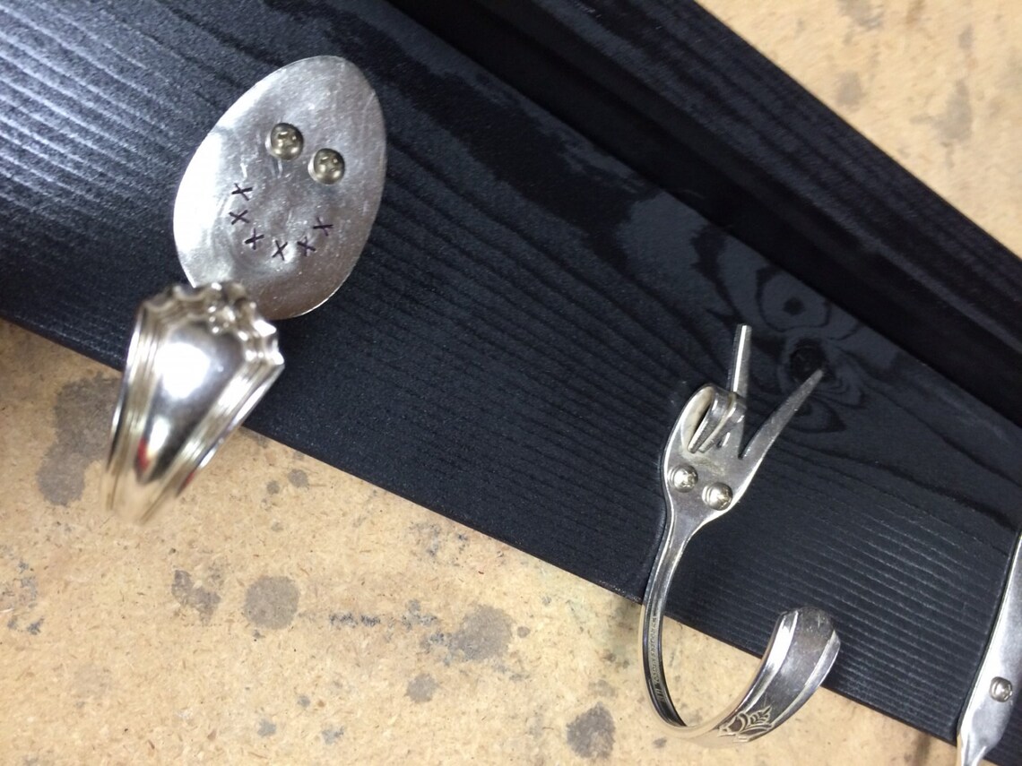 Funky Forks Knife Peace and Spoon Man Vintage Silverware Hooks - Etsy