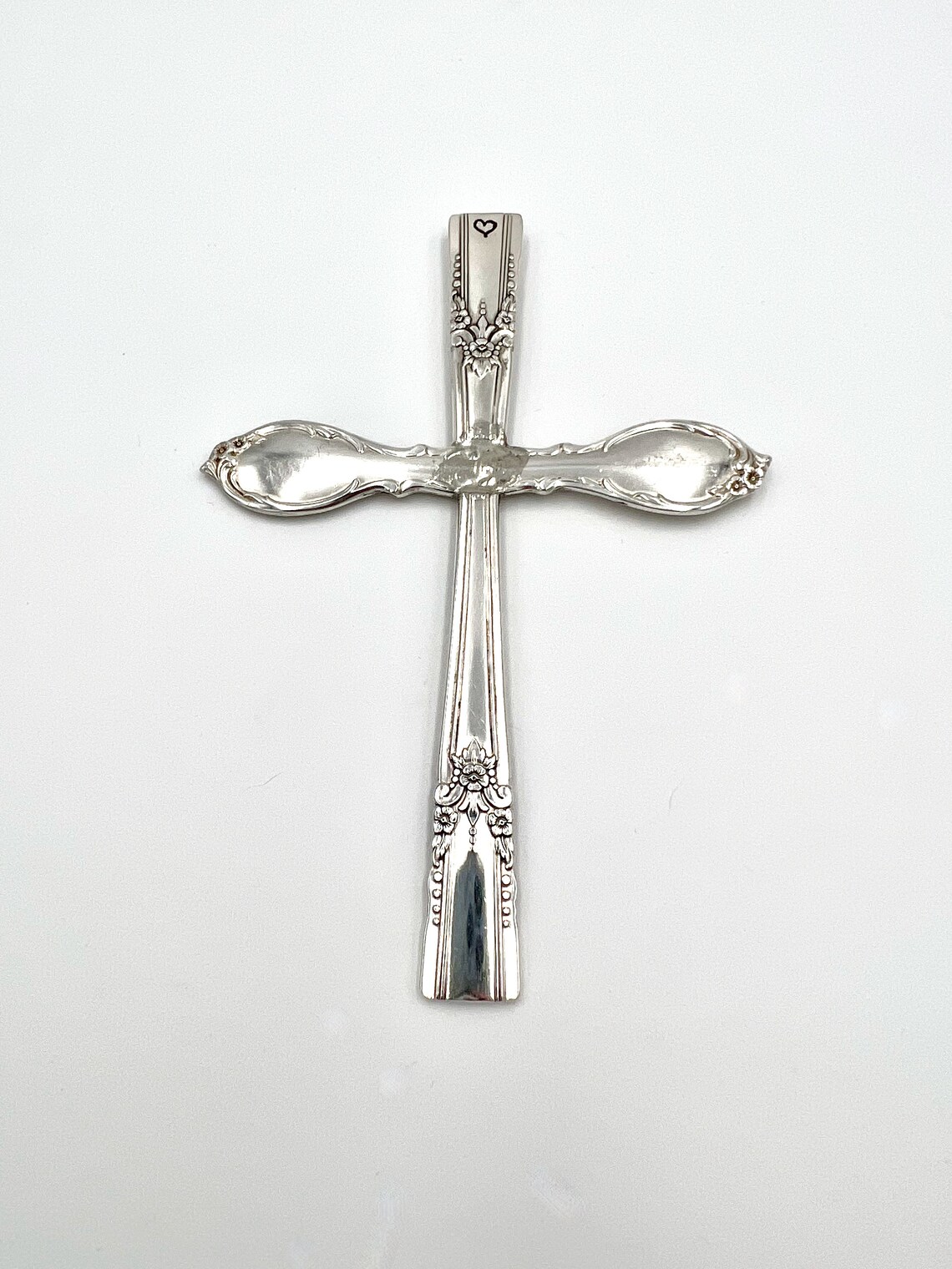 Spoon Handle Cross With Hanger Vintage Reclaimed Silverware Wall ...