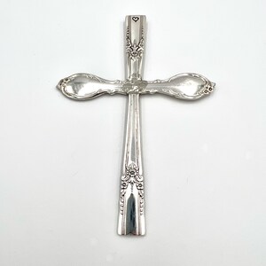 Spoon Handle Cross With Hanger Vintage Reclaimed Silverware Wall ...