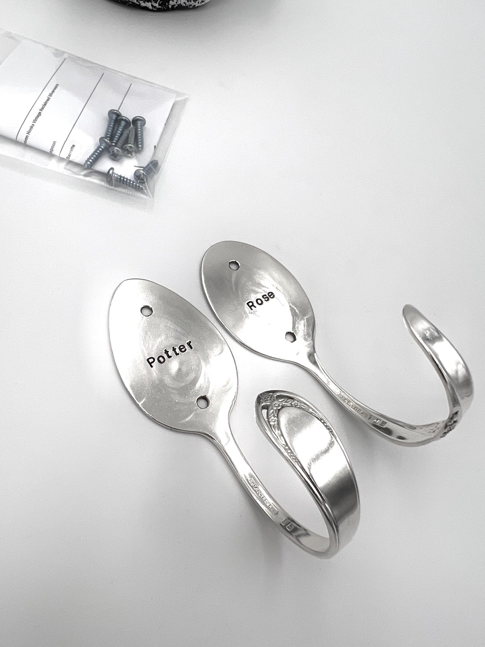 2 Personalized Spoon Hooks - Etsy