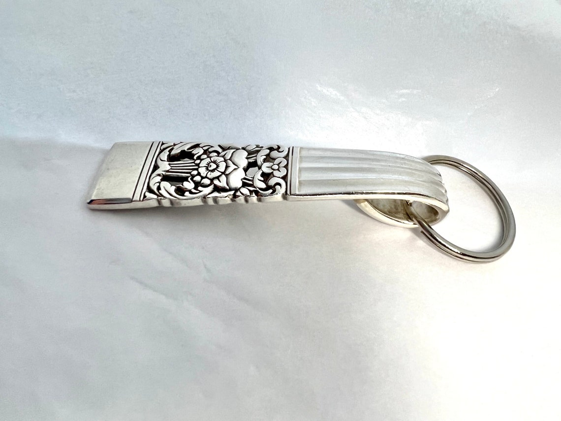 Spoon Keychain Silver Key Fob Vintage Reclaimed Silverware | Etsy