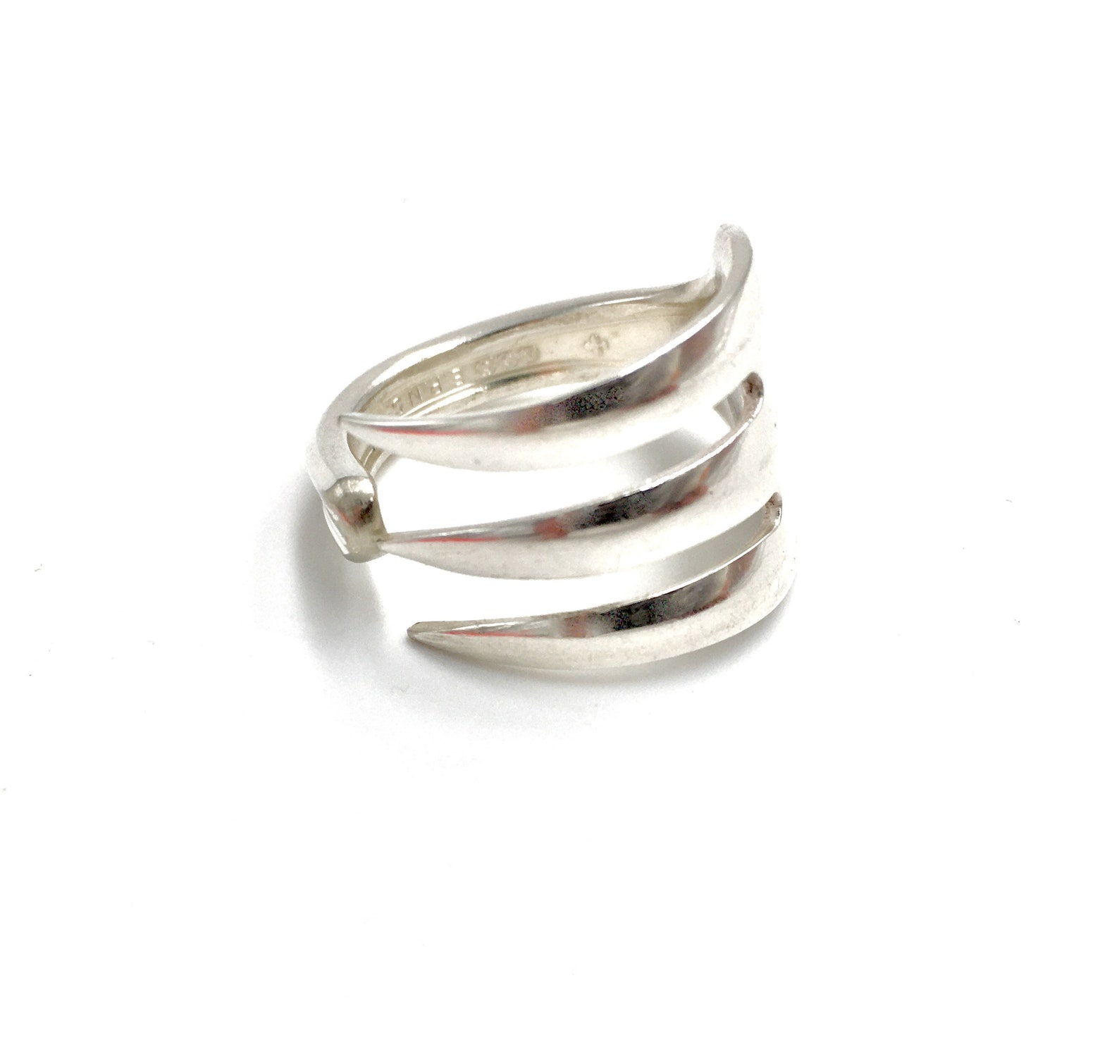 Cocktail Fork Ring - Etsy